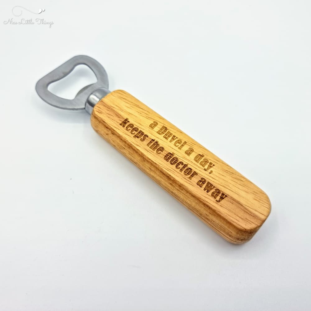 Houten Flessenopener - Eigen ontwerp | Snelle levering | Nice Little Things