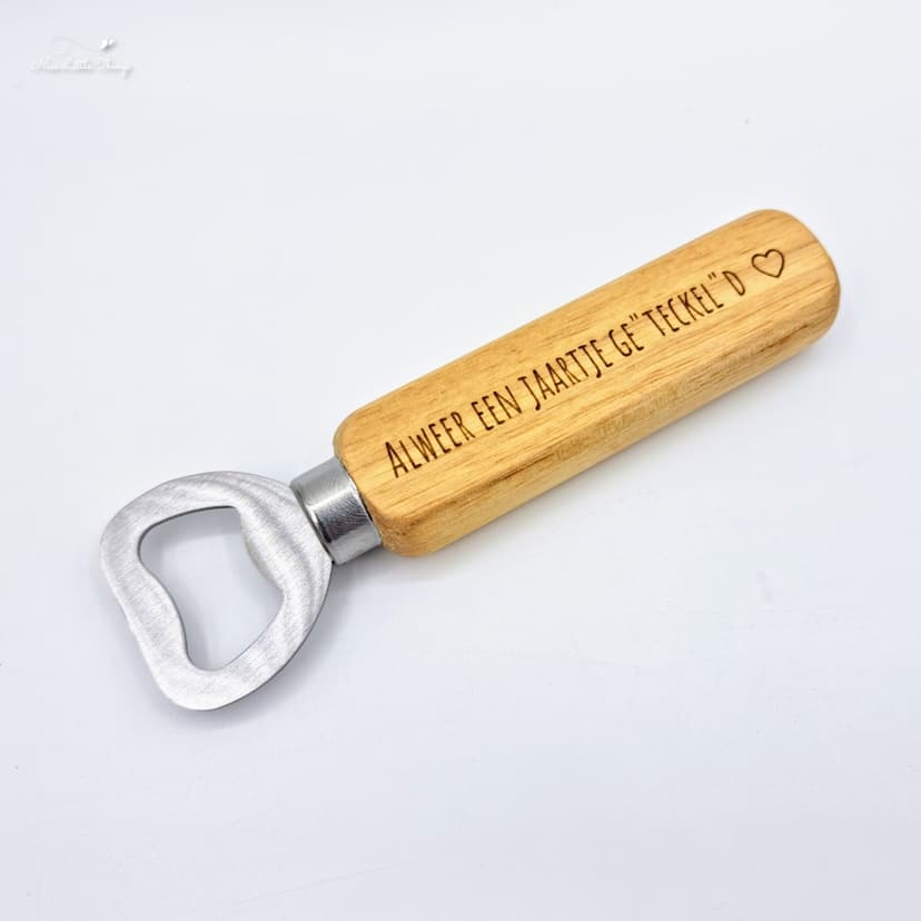 Houten Flessenopener - Eigen ontwerp | Snelle levering | Nice Little Things