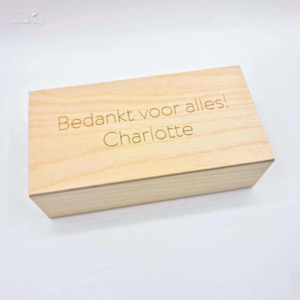 Houten doosje - Eigen ontwerp | Snelle levering | Nice Little Things