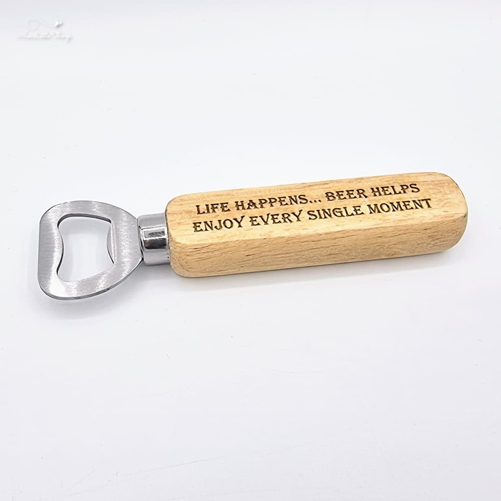 Houten Flessenopener - Eigen ontwerp | Snelle levering | Nice Little Things