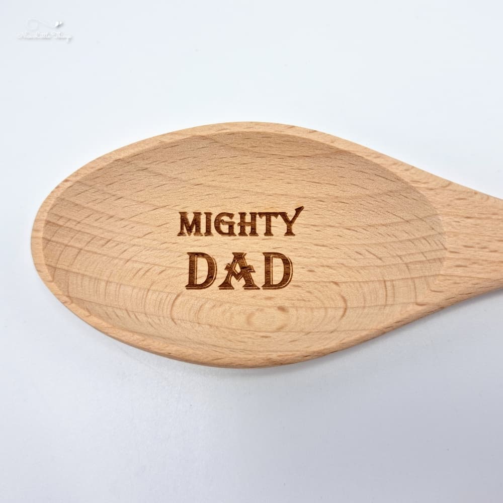Wooden spoon Mighty Dad | Fast delivery | Nice Little Things