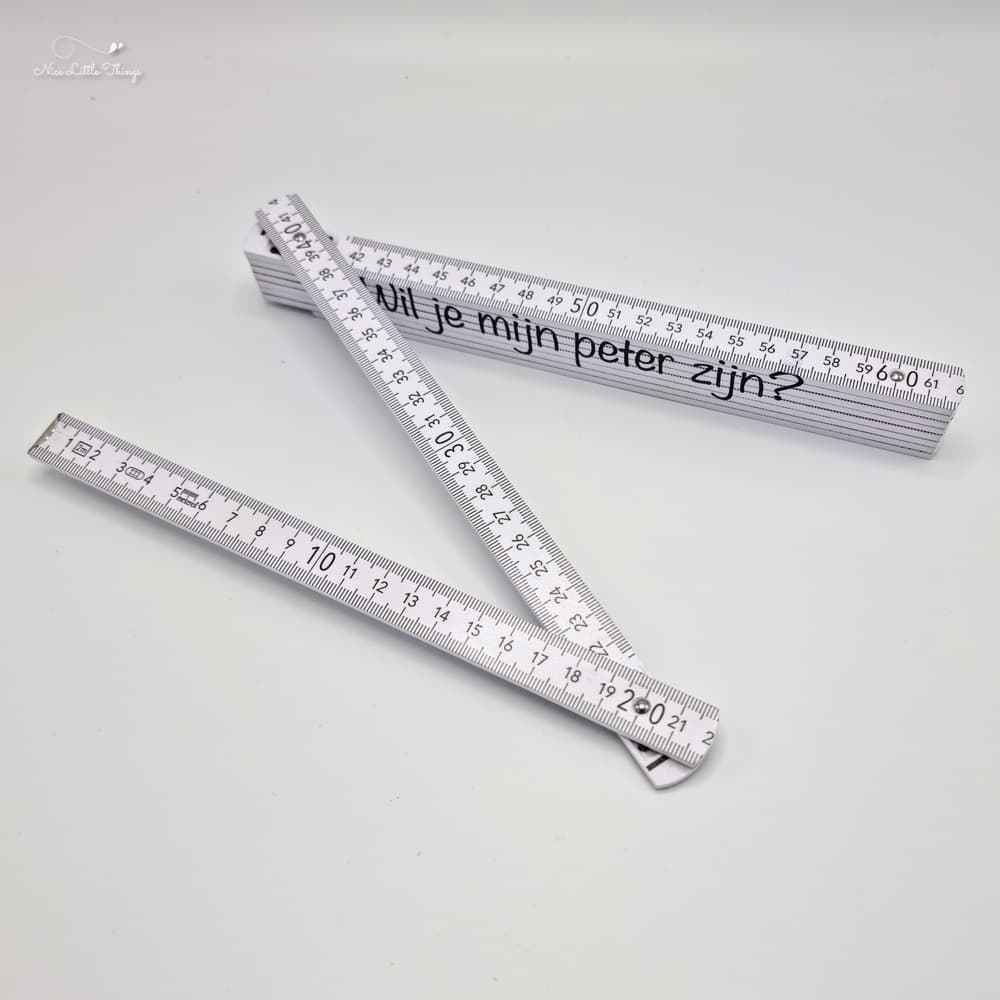 Vouwmeter - Wil je mijn peter zijn? | Snelle levering | Nice Little Things